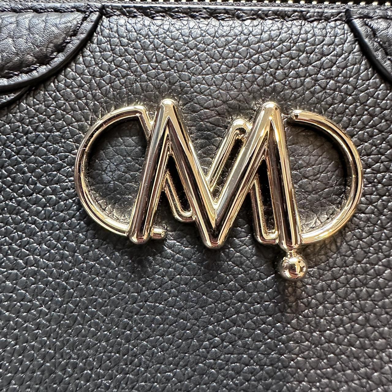 Mimco black leather clutch bag. Has option to attach... - Depop