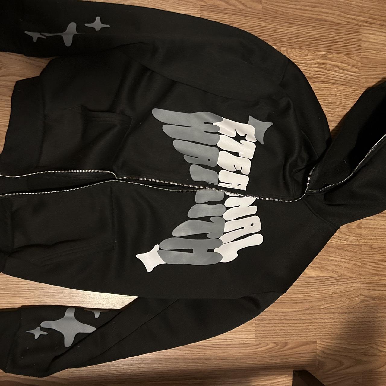 Black “Eternal Wraith” Zip-Up, Adult S, worn once | Depop