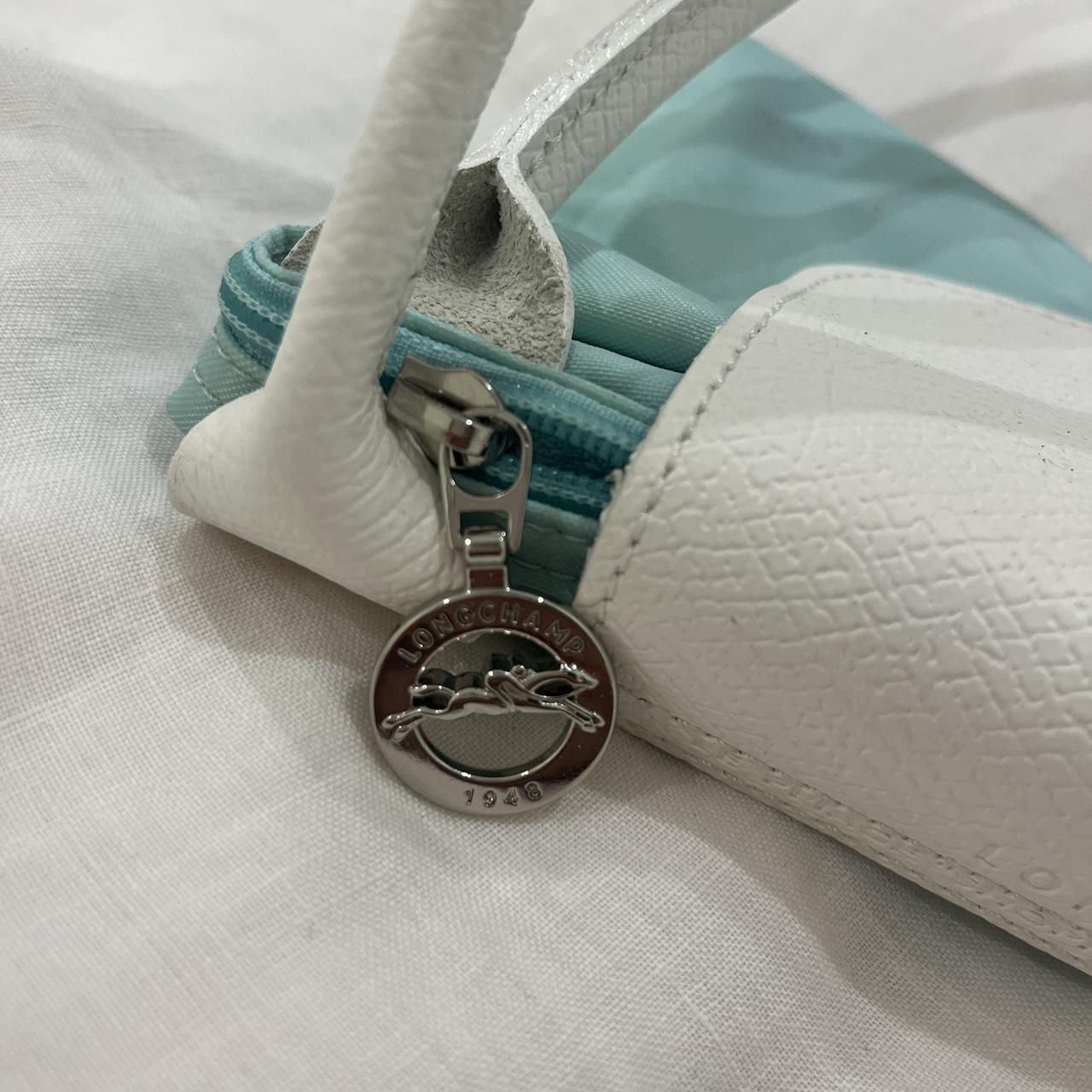 Longchamp Le Pliage mini sky blue bag Brand new... - Depop