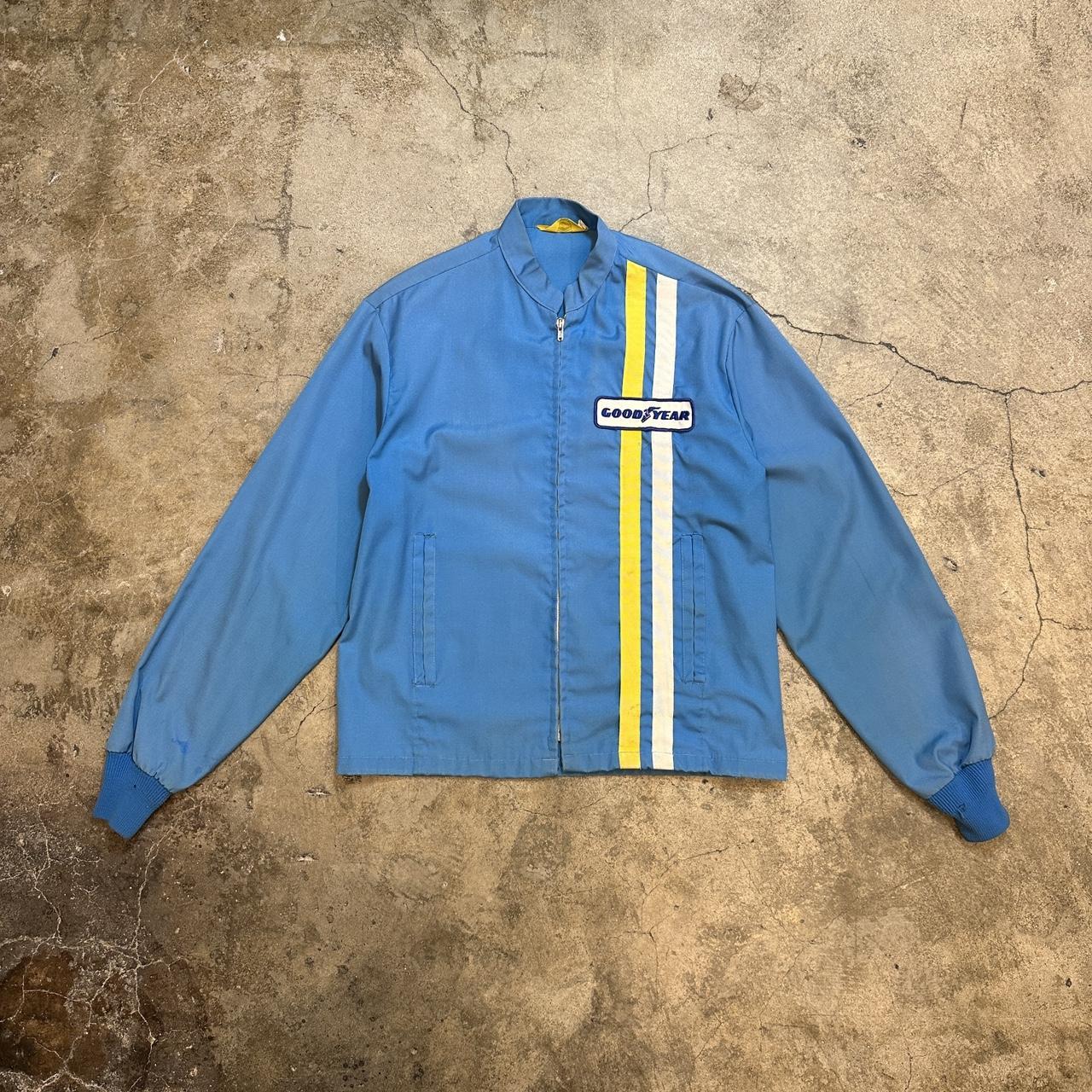 vintage 70s goodyear licensed racing jacket. size... - Depop