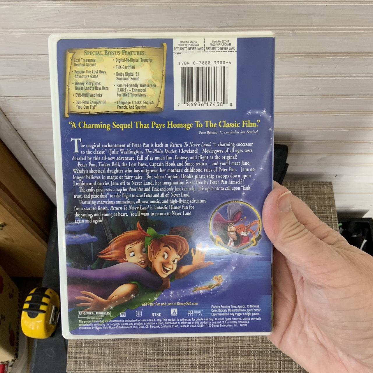 Disney's Peter Pan Return to Neverland DVD... | Depop