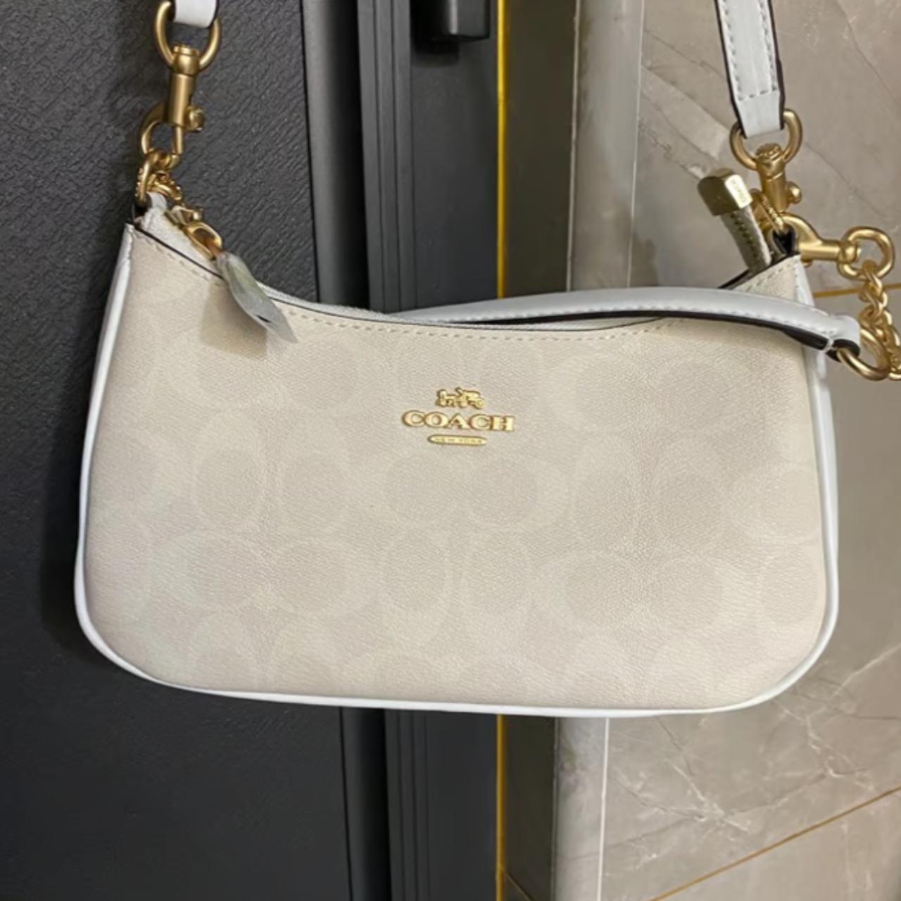 Coach Teri Shoulder Bag In Signature Canvas - Depop