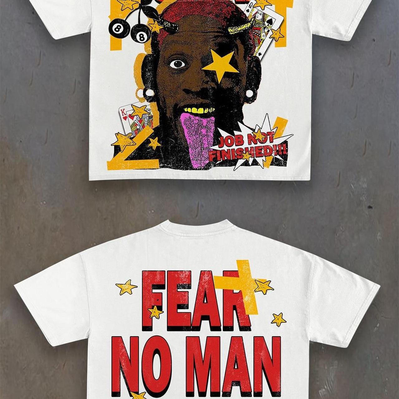 Cropped tee “fear no man” - Depop