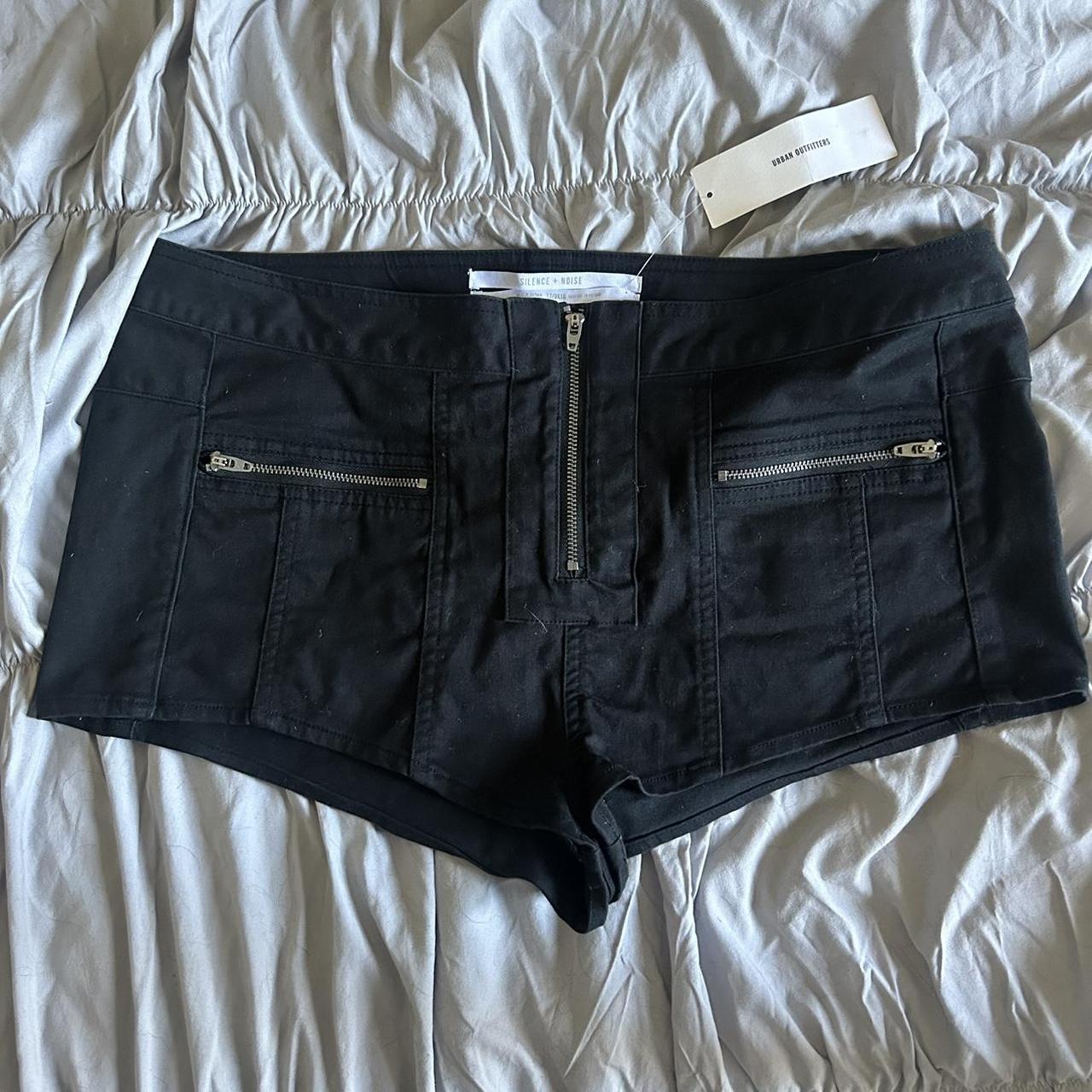 Urban outfitters zipper micro shorts 💜 Super cute... - Depop