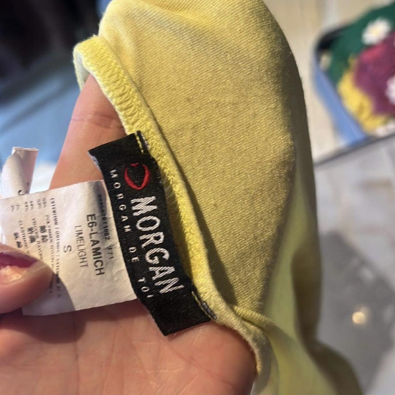 Morgan de toi vintage lemon yellow halter neck twist... - Depop