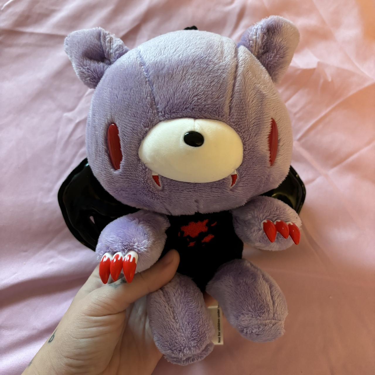 Purple Gloomy Bear Vampire Plush - 7 Inch - Depop