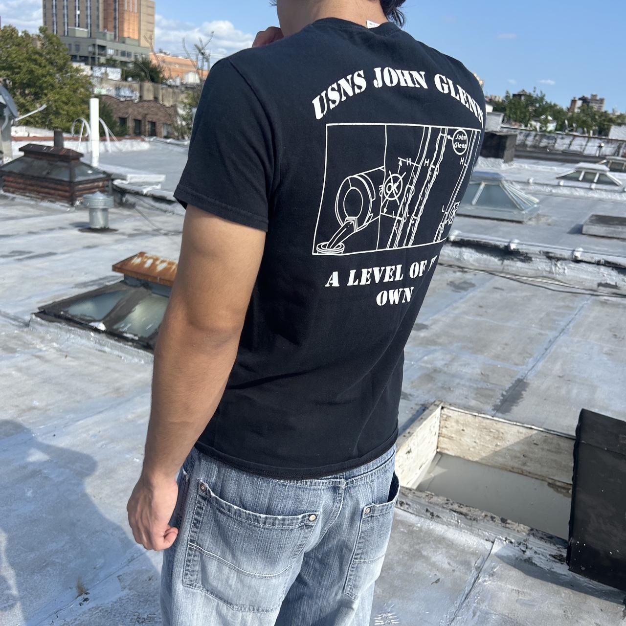 Cool work shirt with graphic on back and front of... - Depop