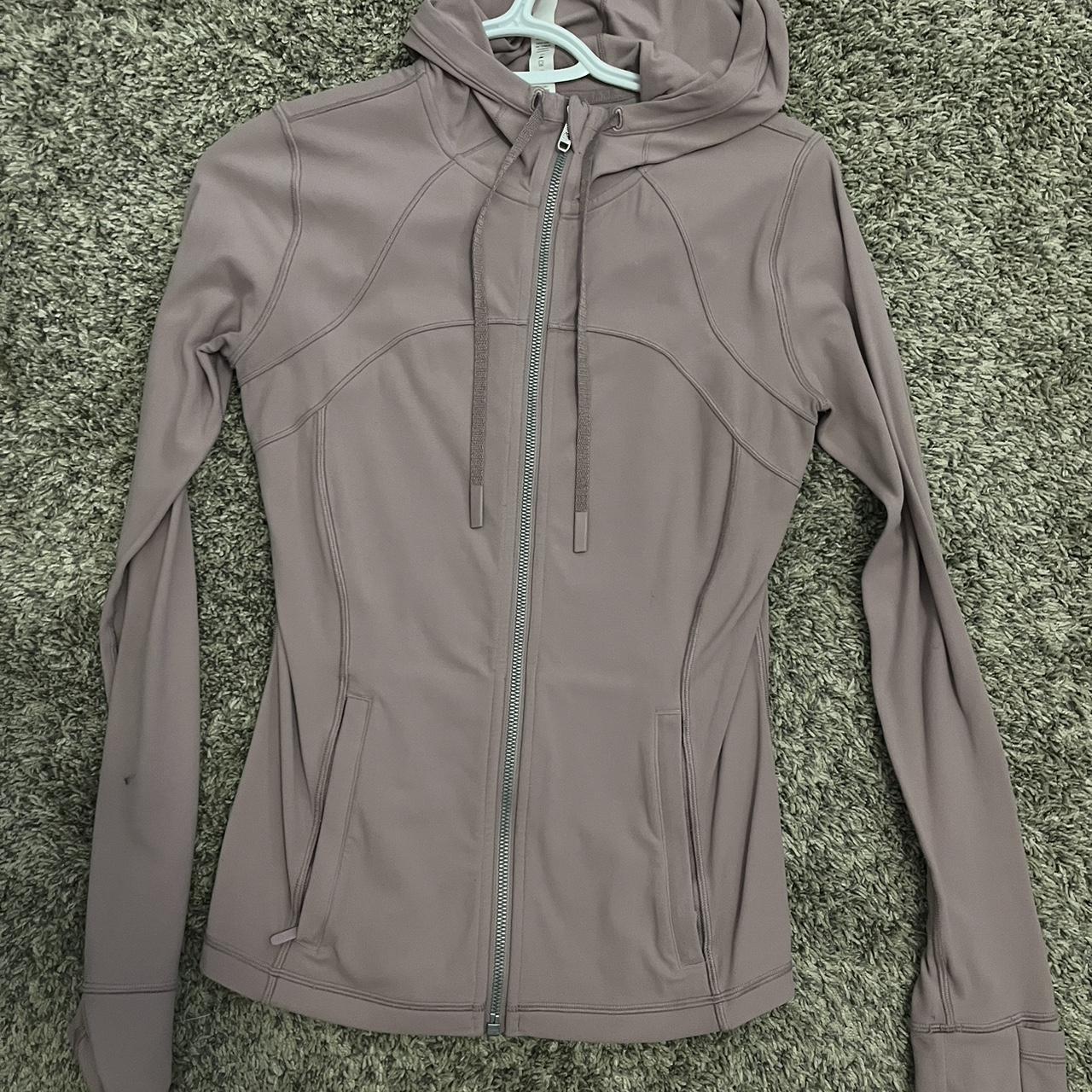 Lululemon Align jacket in mauve size 6 worn 1 or 2... - Depop