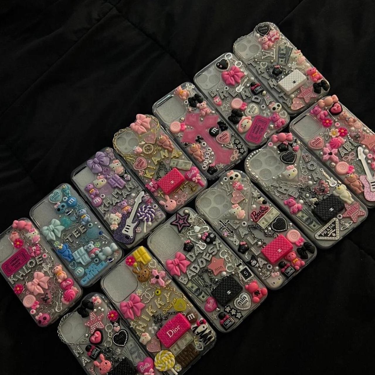 Heavily charmed, phone cases, custom. Handmade... | Depop