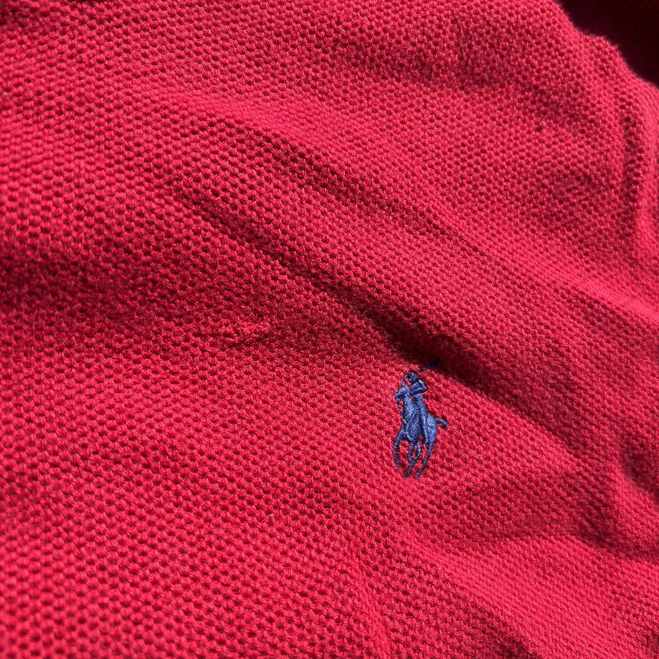 Red Polo Ralph Lauren crewneck sweater #polo... - Depop
