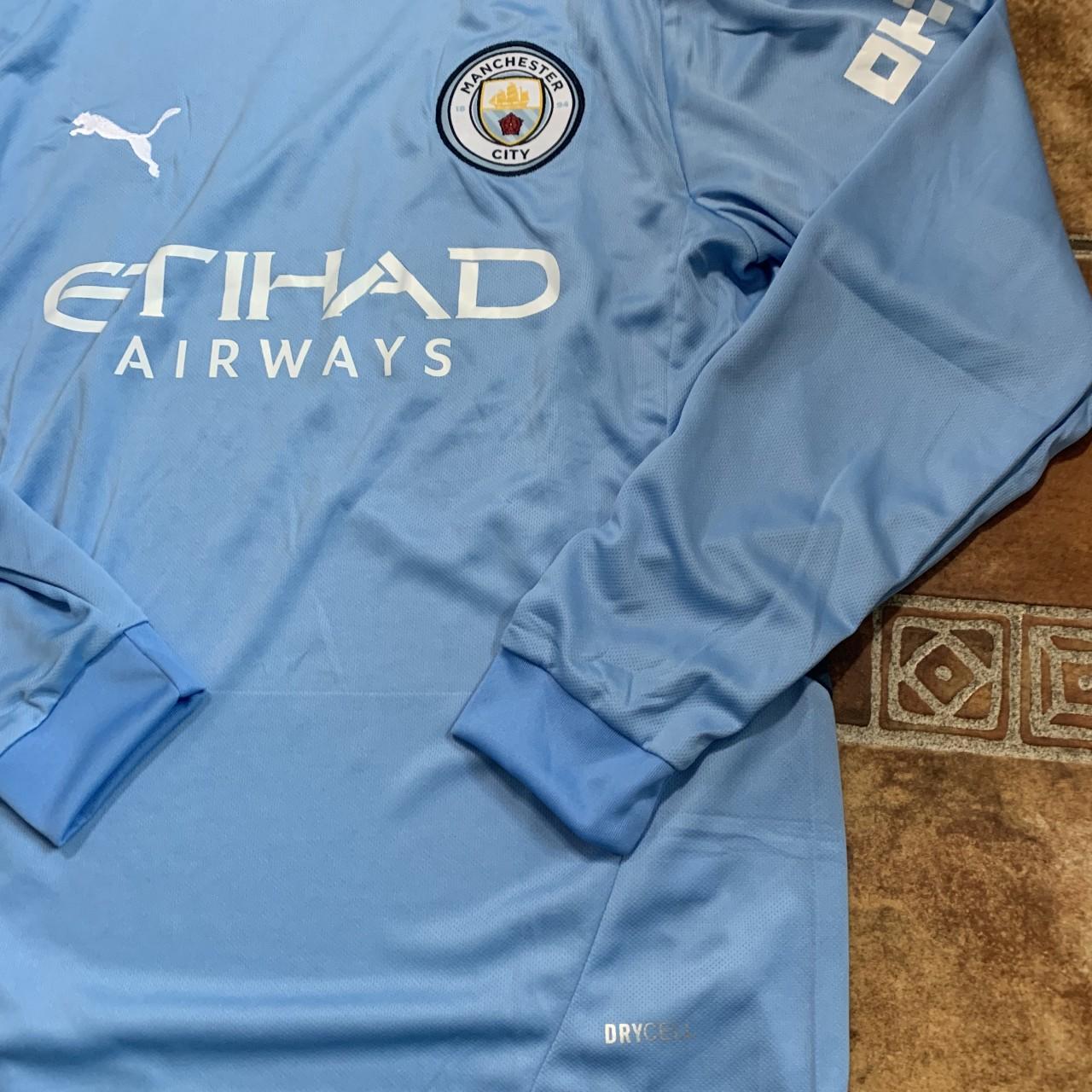 puma Manchester city 2024 long sleeve jersey size M.... | Depop
