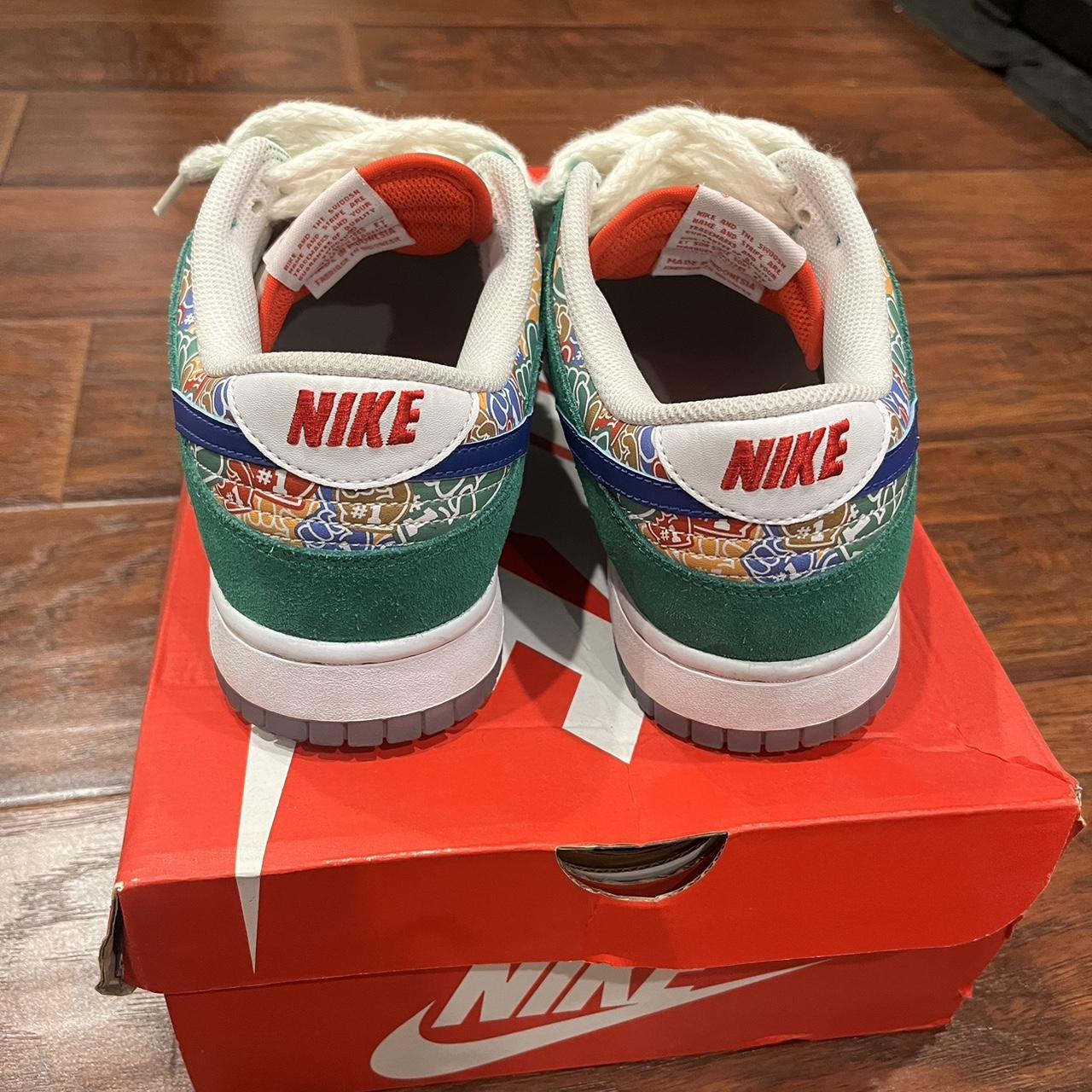 Nike Dunk Low “Foam Finger” ‼️DM BEFORE BUYING‼️ Worn... - Depop