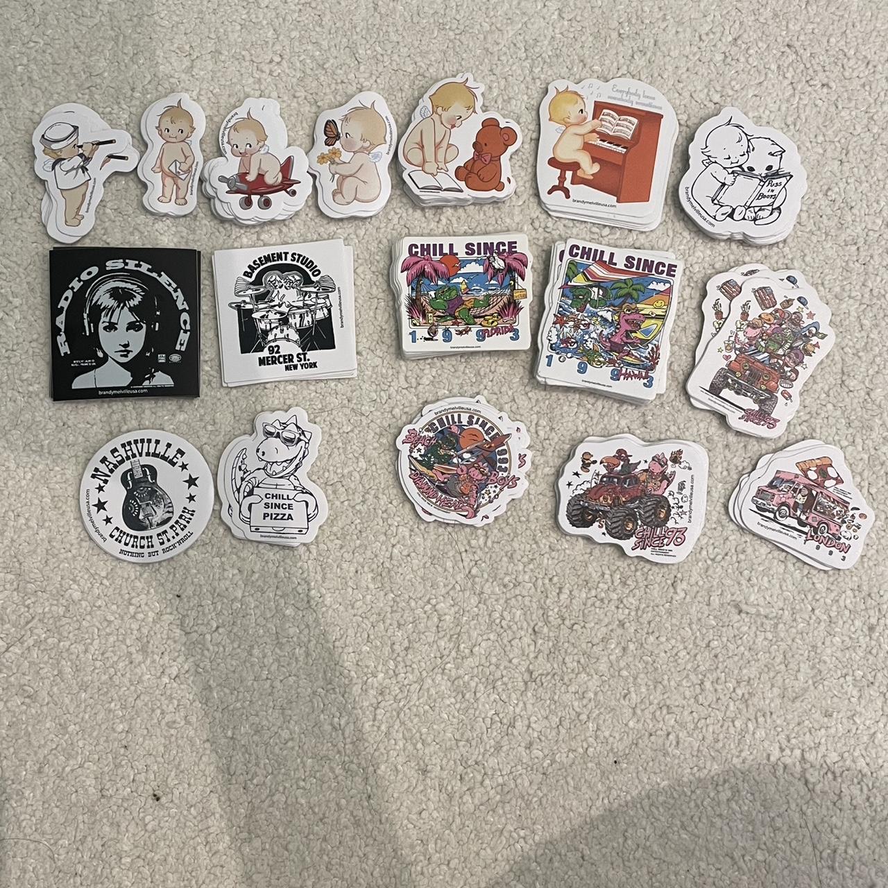 BRANDY MELVILLE stickers 50p = 1 sticker £1 = 3... - Depop
