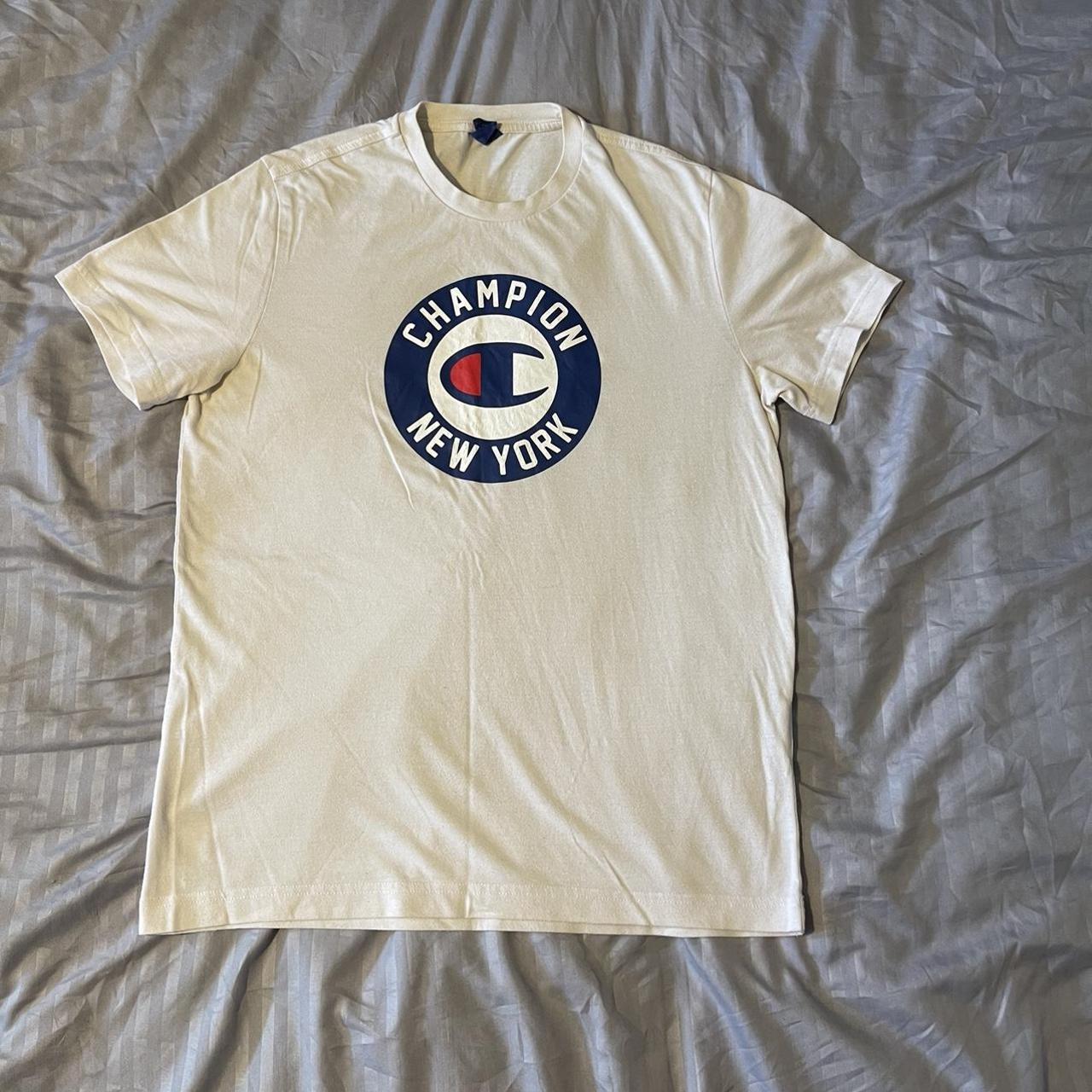White champion t shirt Men’s size medium Slight... - Depop