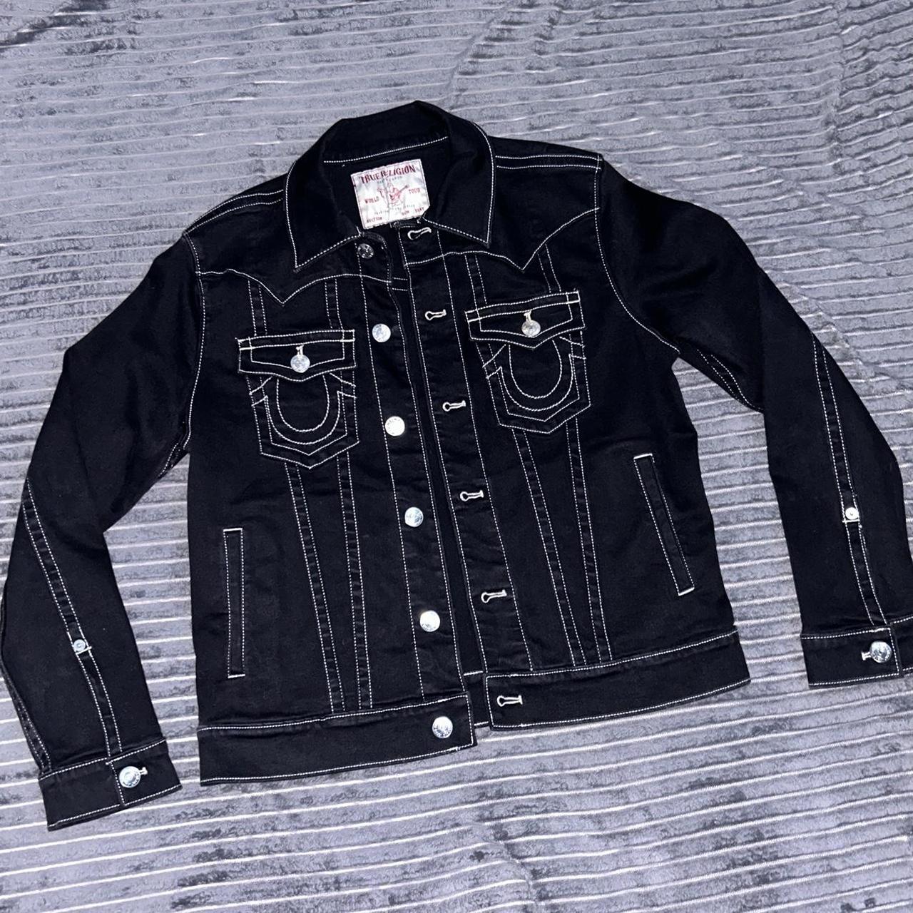 True Religion “JIMMY SN DENIM TRUCKER JACKET”... - Depop