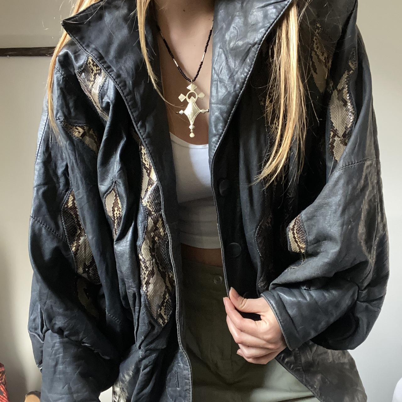 REAL SNAKE SKIN & HIGH QUALITY GENUINE LEATHER... - Depop