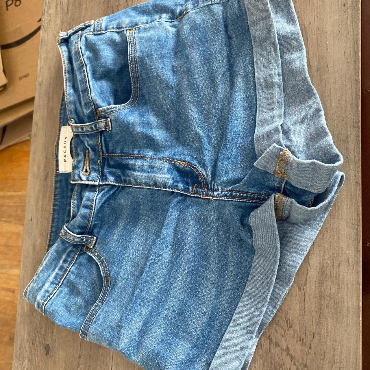 Cute pacsun jean shorts barely worn super stretchy... | Depop