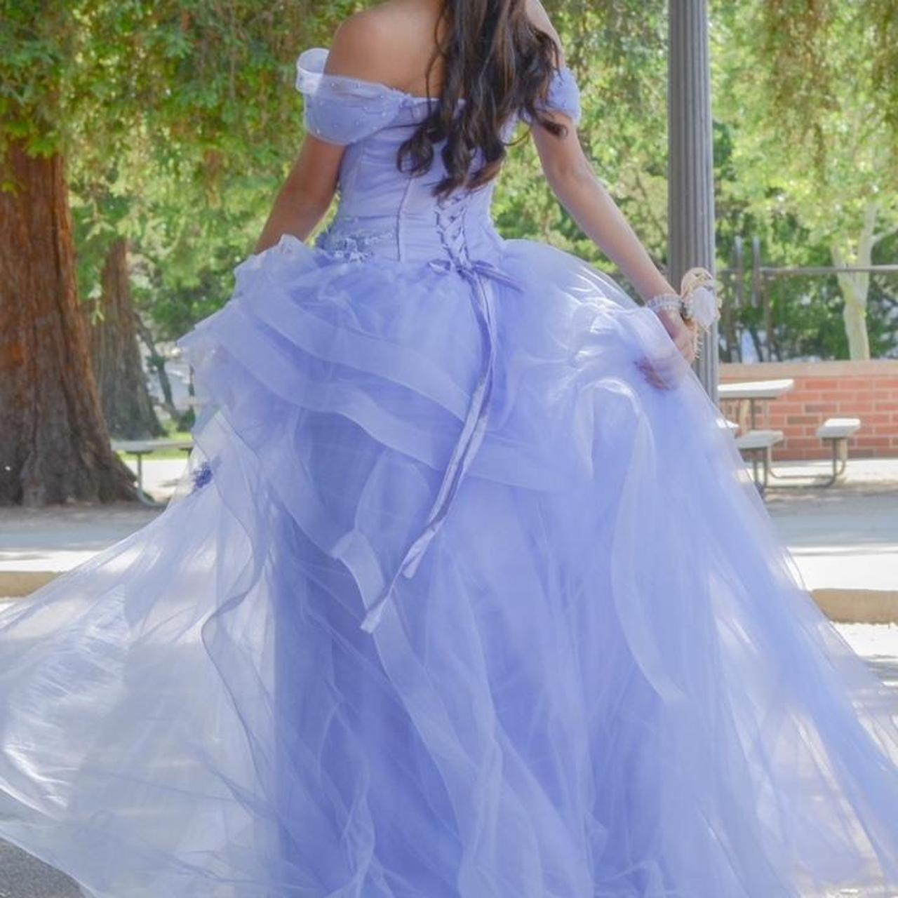 Lavender princess poofy prom / quienceañera dress... | Depop