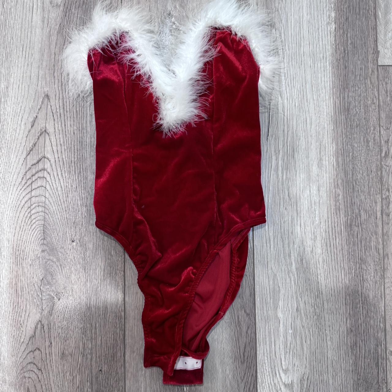 Christmas Santa bodysuit sexy - Depop