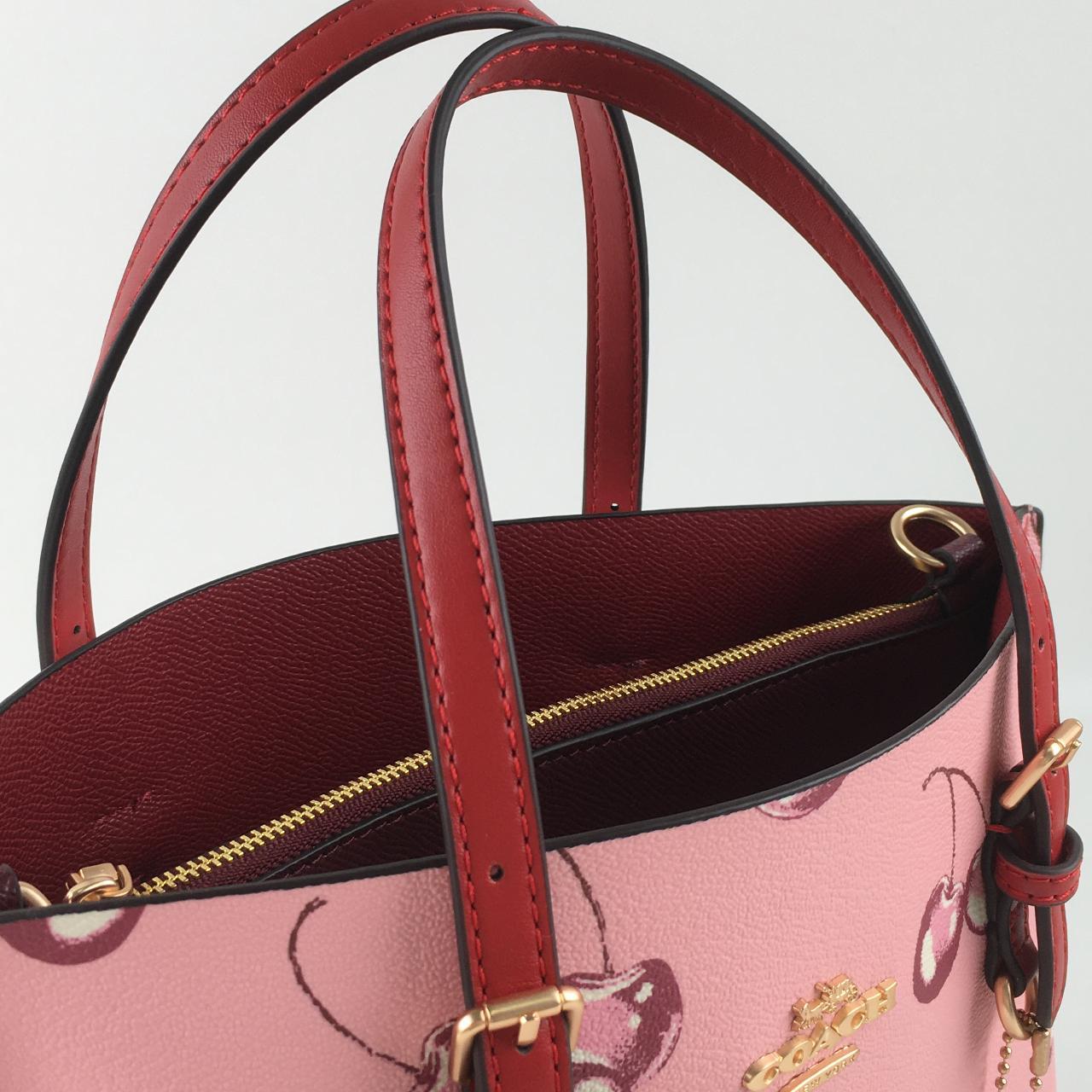 Coach Molly Tote 25 Cherry Print Model number:... - Depop