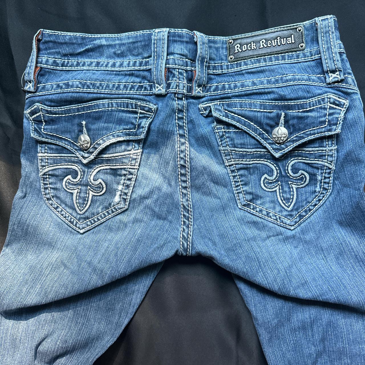 Rock Revival Boot Cut Jeans 💙medium wash - Depop