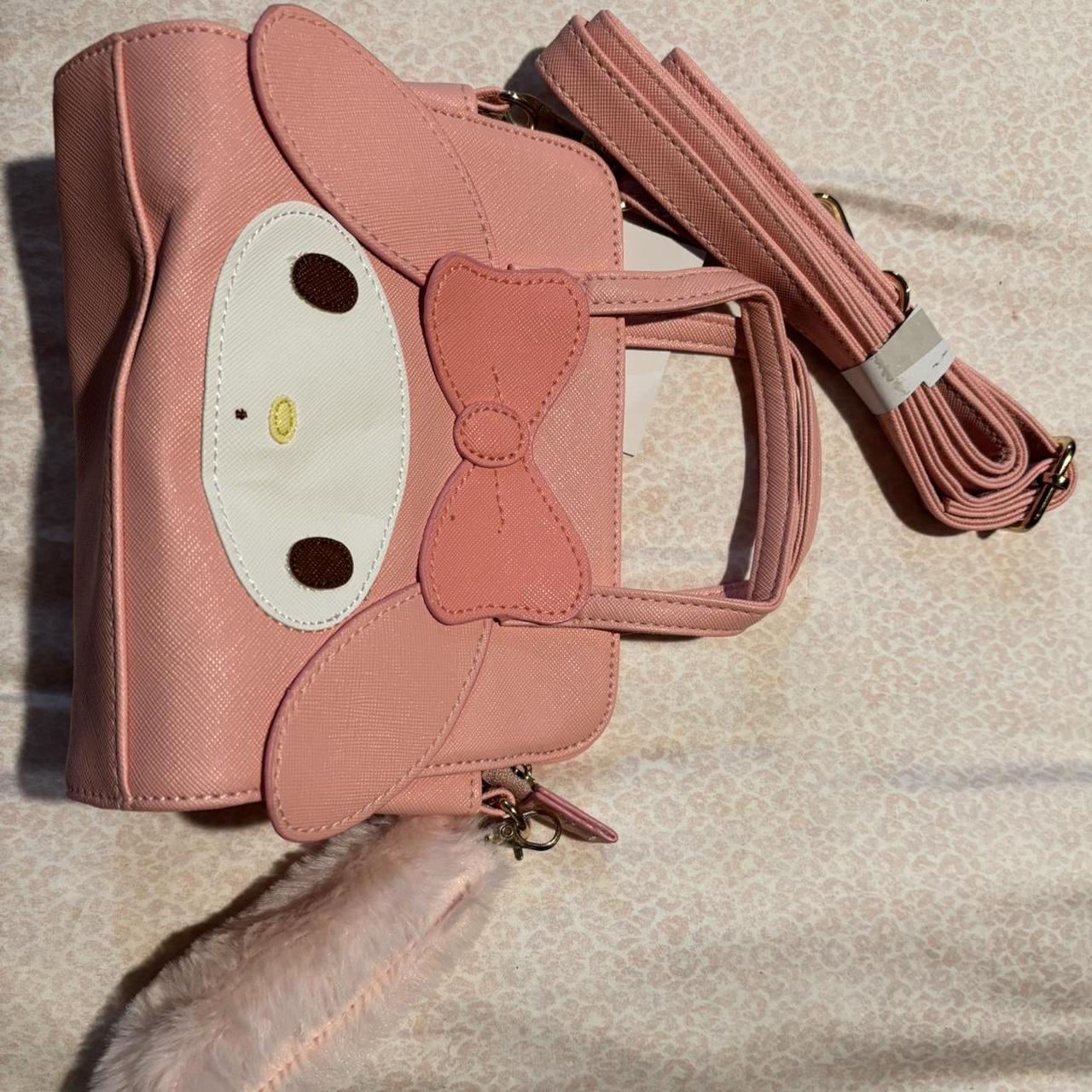 Pink Sanrio My Melody purse with shoulder strap... - Depop