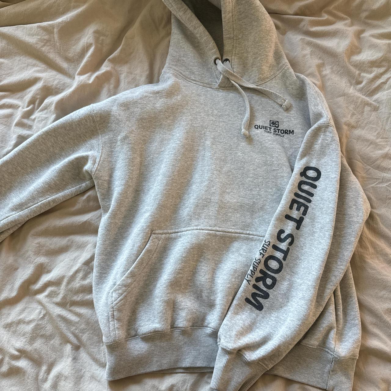 Heather grey Quiet Storm hoodie. Sooo soft and comfy... | Depop