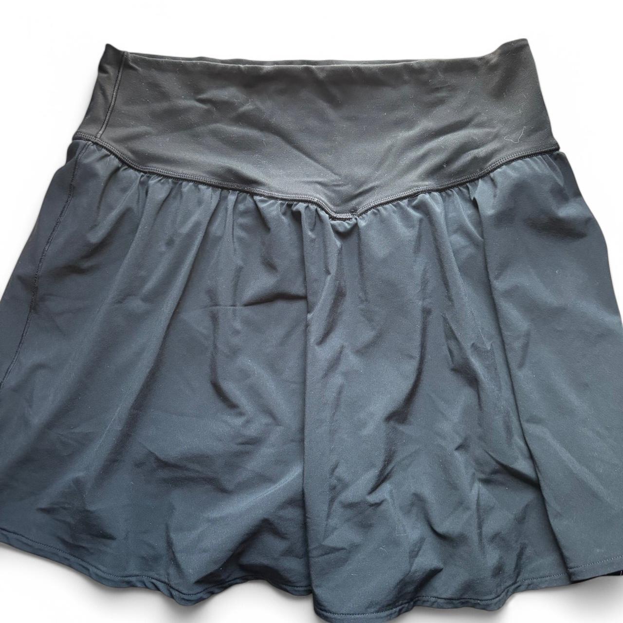 Aerie black skort with built-in shorts and pockets... | Depop