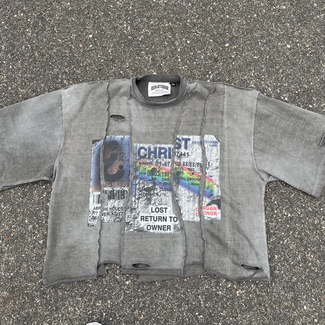 ig clothing brand gray wockstarrworld “FYID” tee... | Depop