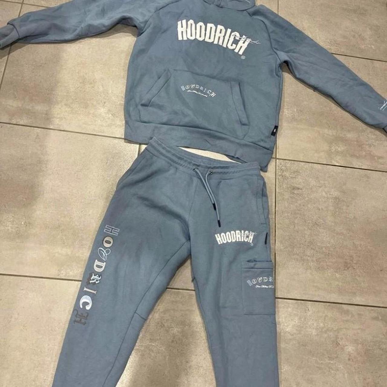 Hoodrich baby blue tracksuit Relatively new no tags... - Depop