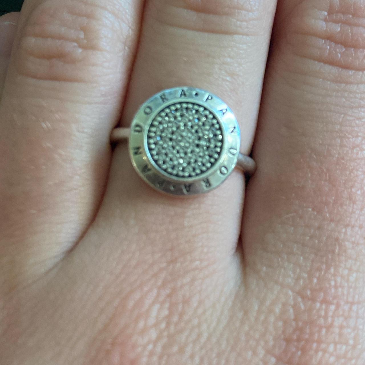 pandora ring discontinued size 50 a few scratches... | Depop