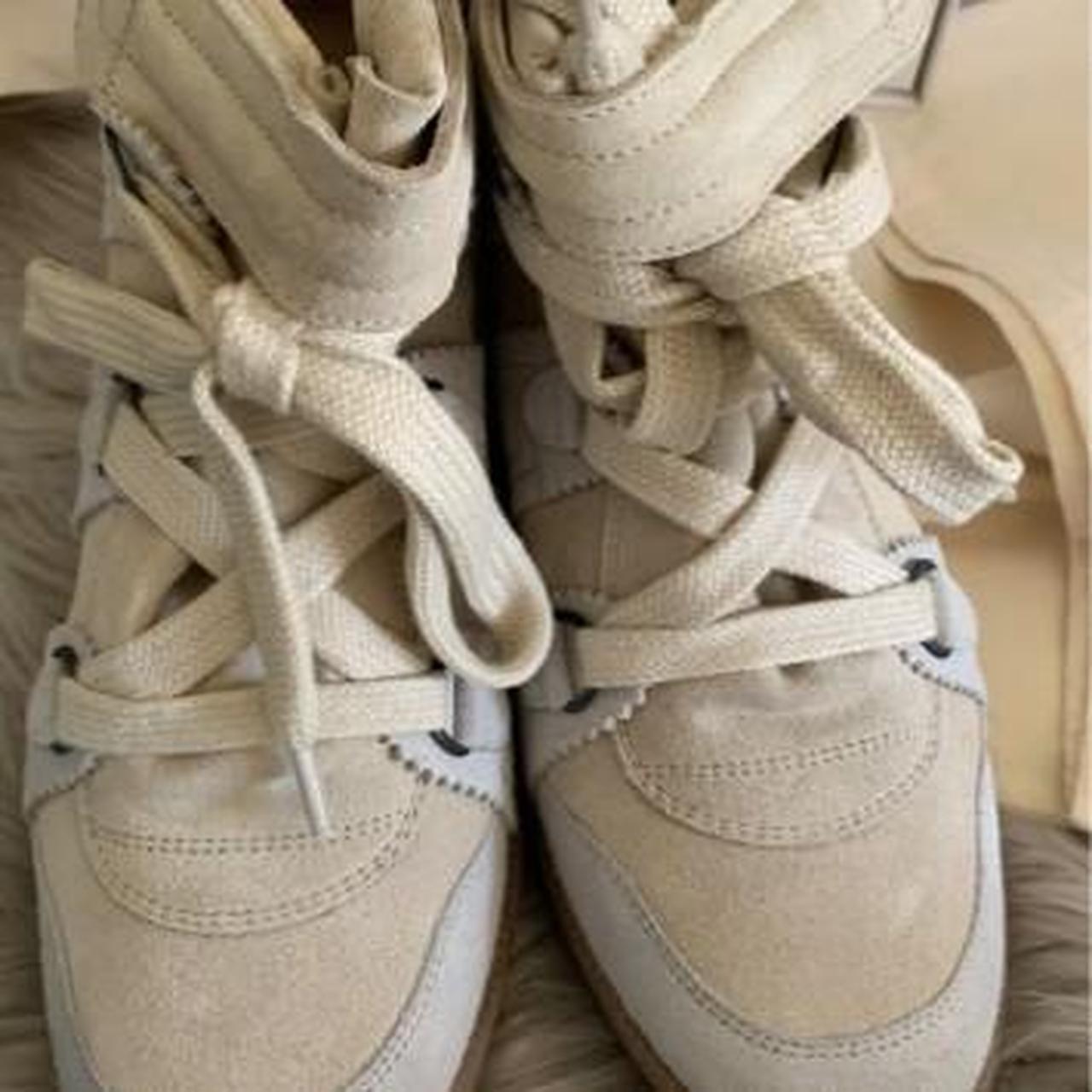 isabel marant sneakers with dust bag - Depop