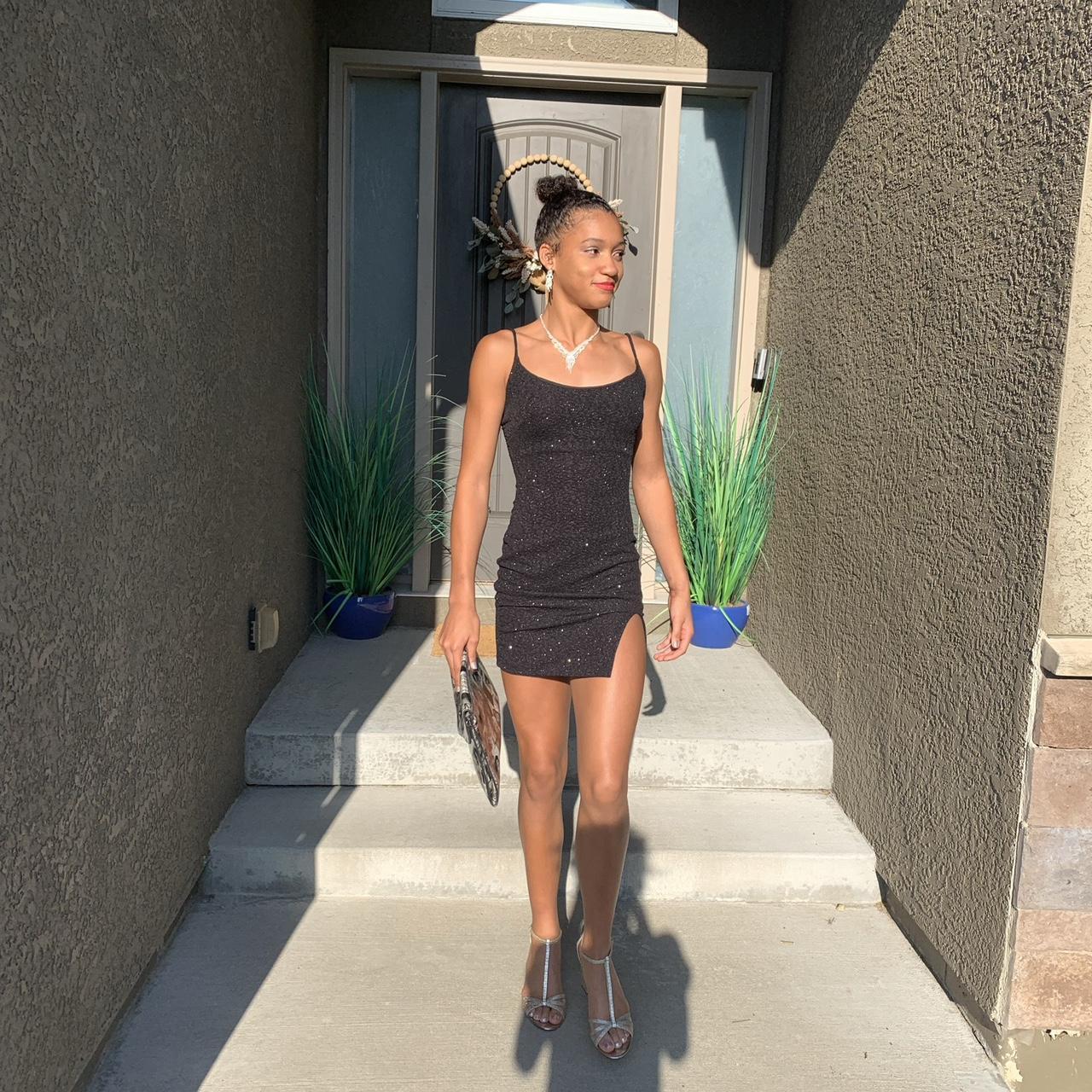 Black sparkly Windsor homecoming dress | worn once |... - Depop