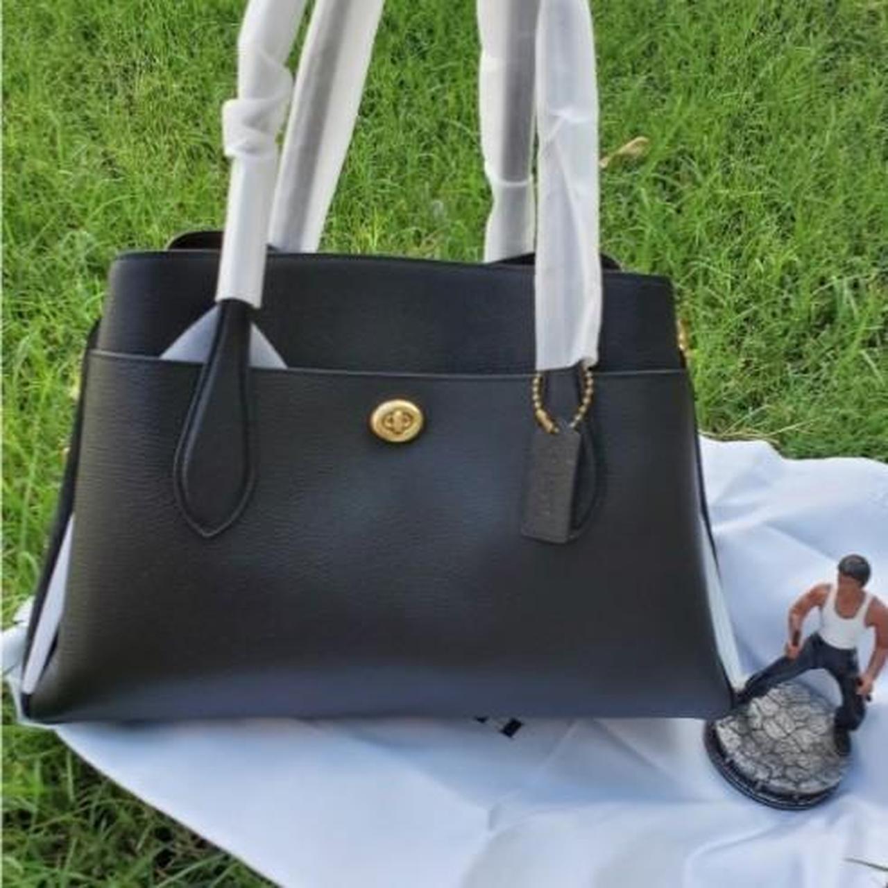 Coach 89486 Lora Leather Carryall Bag In... - Depop