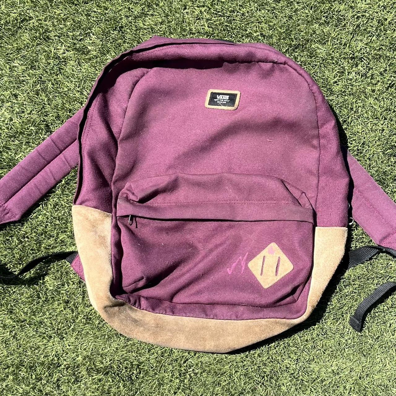 Purple vans backpack - Depop