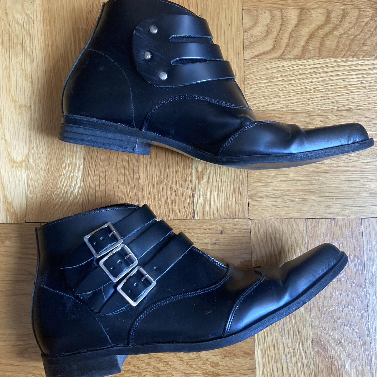 Underground Blitz 3-Strap/Front Zip Winklepicker... - Depop