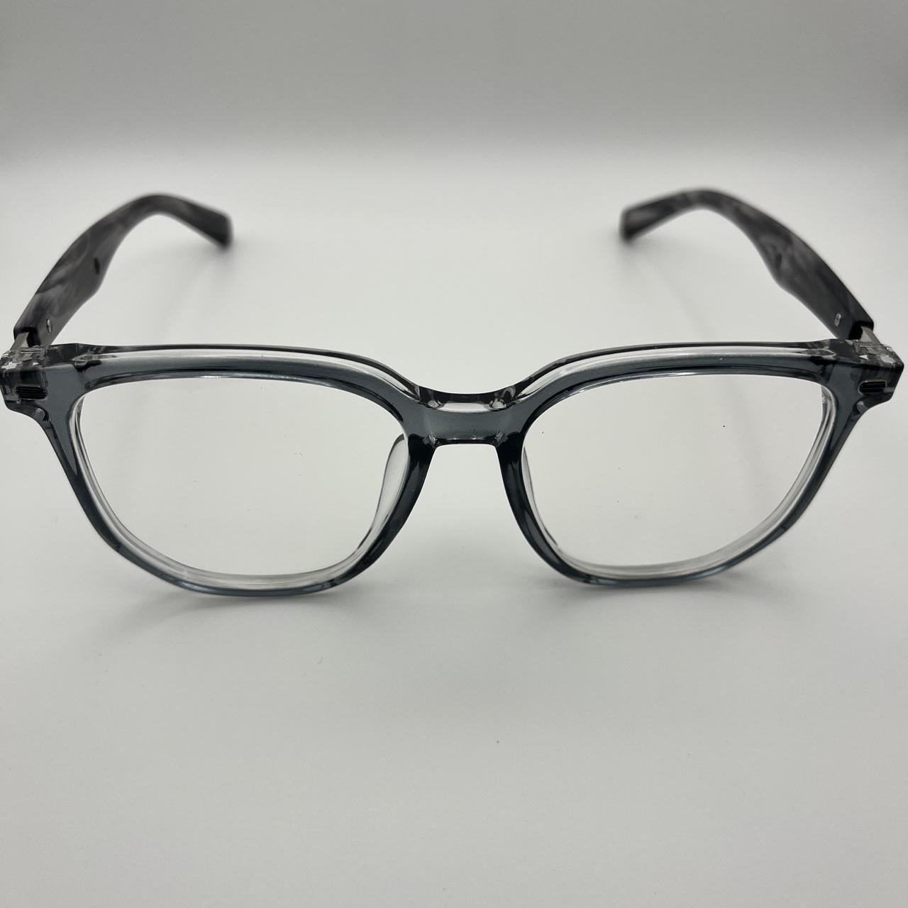 Black and grey square frame glasses Changed my... | Depop