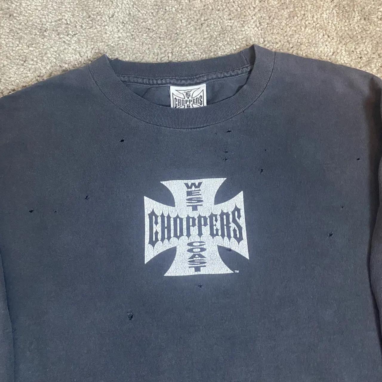 Vintage West Coast Choppers Longsleeve Tee... - Depop