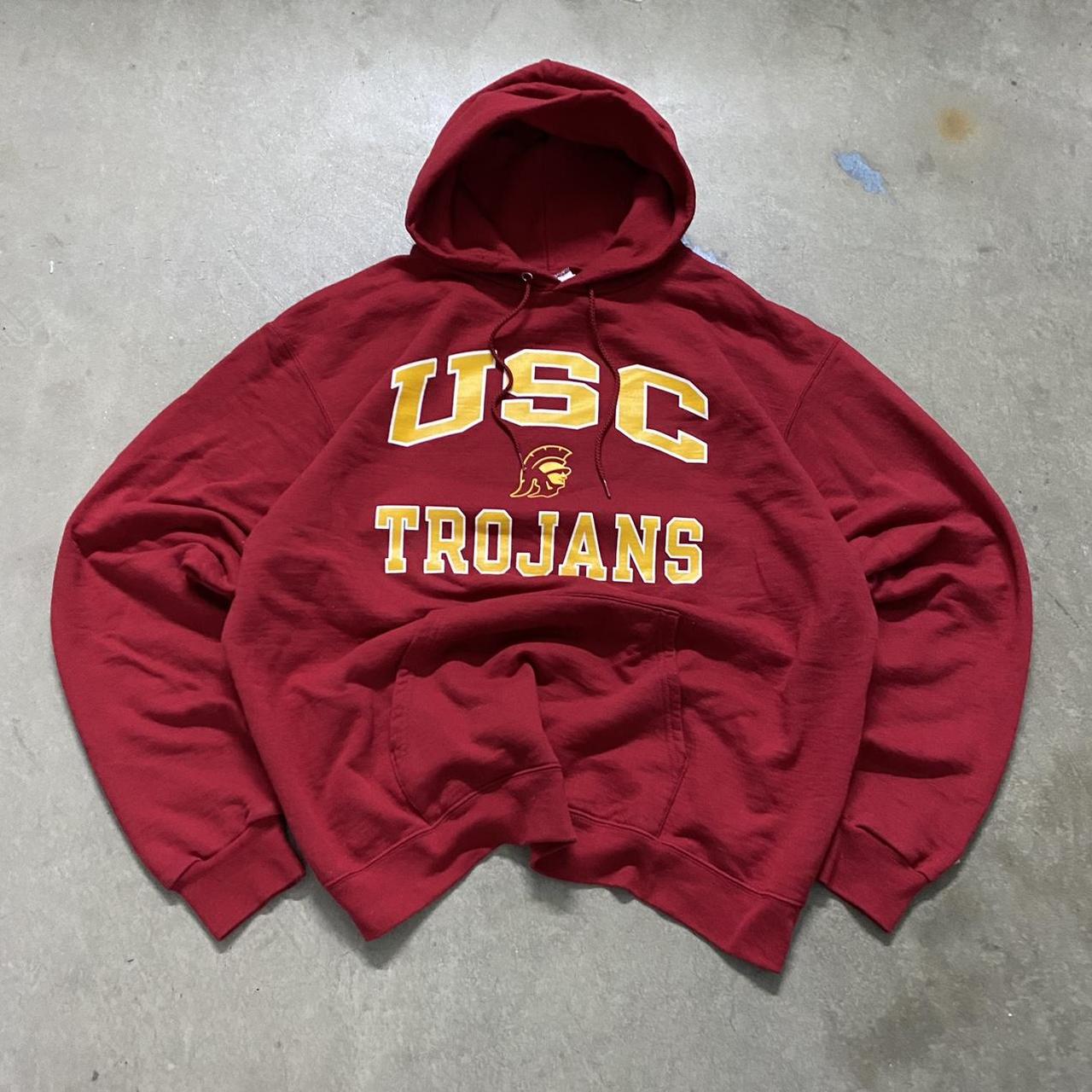 Champion athletics USC team merch hoodie XL fits L... | Depop