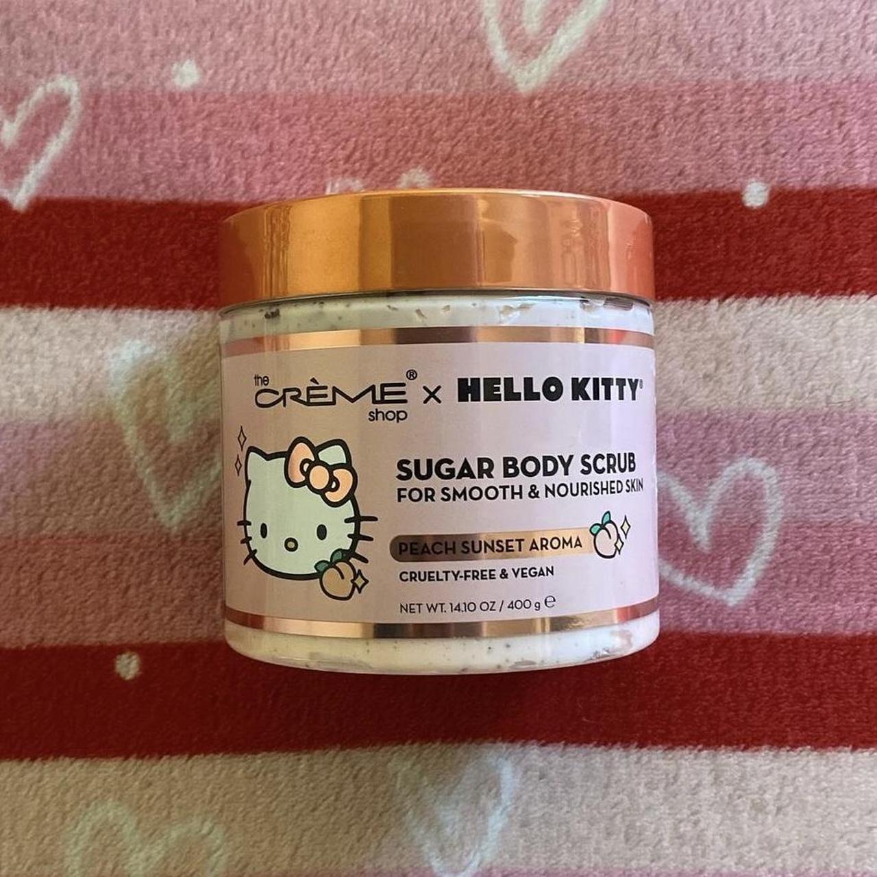 Crème shop x hello kitty body scrub, peach sunset... - Depop