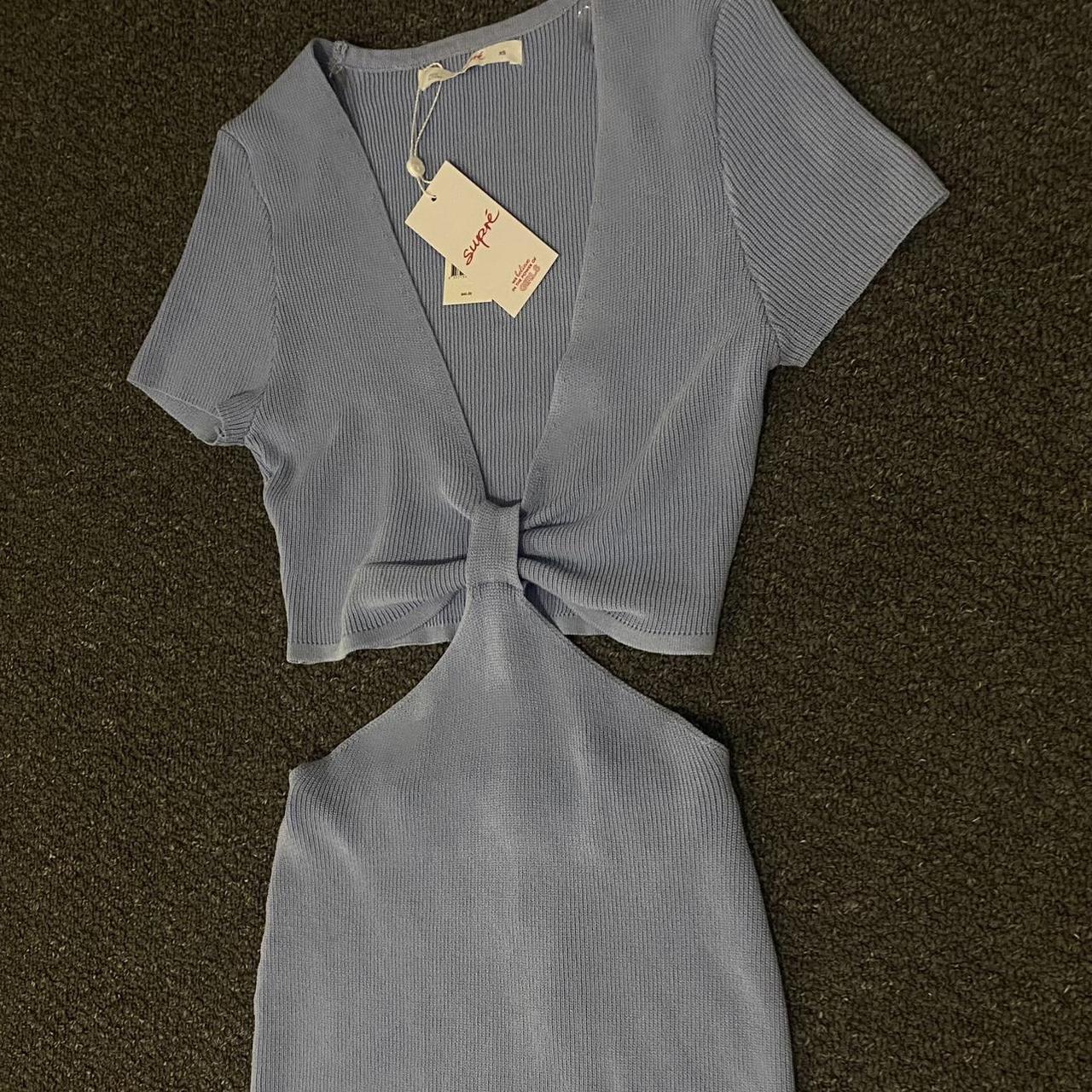 •Supré baby blue dress Brand new with Tags (only... | Depop