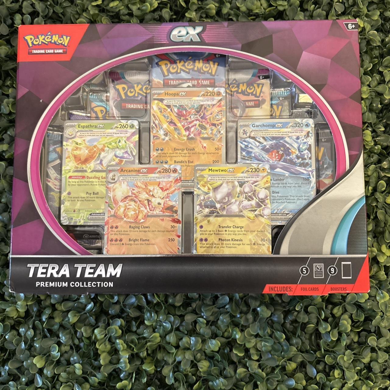 Pokemon TCG Tera Team Premium Collection Ex Rare... - Depop