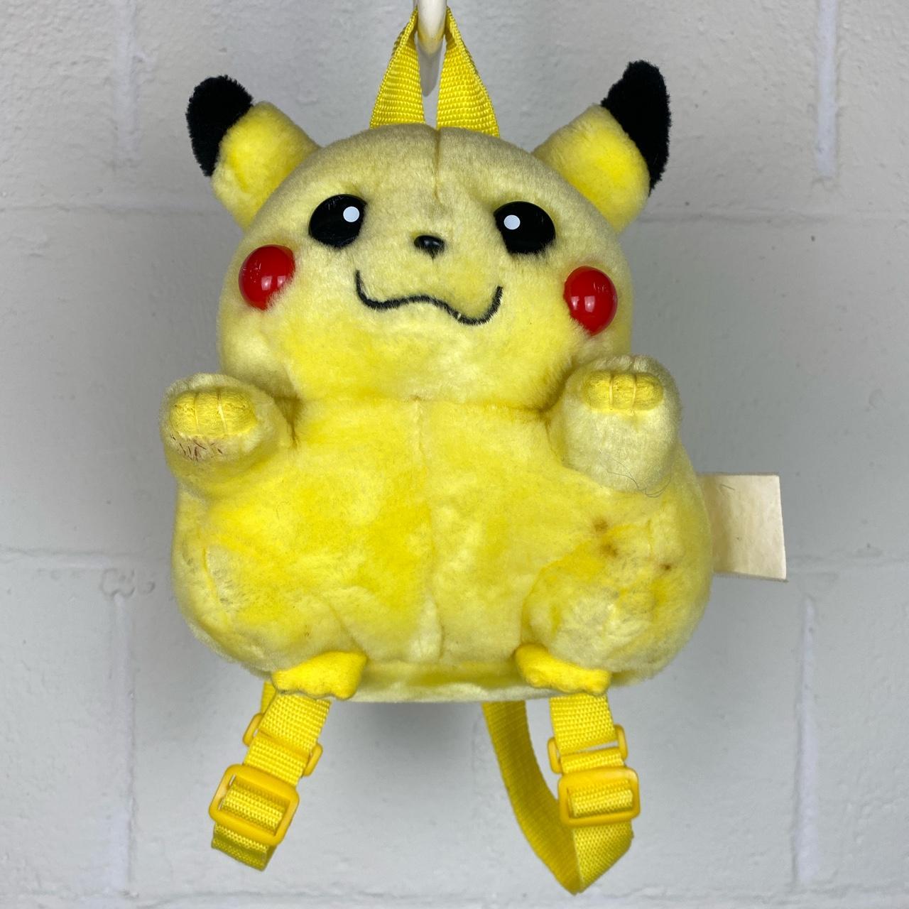 Vintage 90s Pikachu plush mini backpack • Good... - Depop