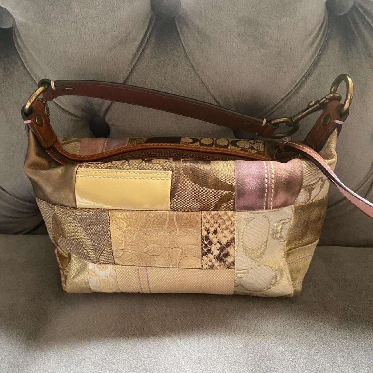 Vintage Coach Small Patchwork Purse. Condition is... - Depop