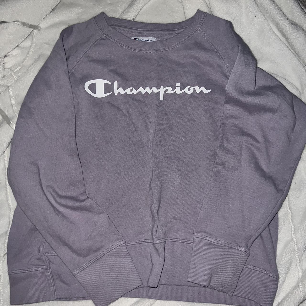Champion light purple crew neck! 💜 size: XL Rarely... - Depop