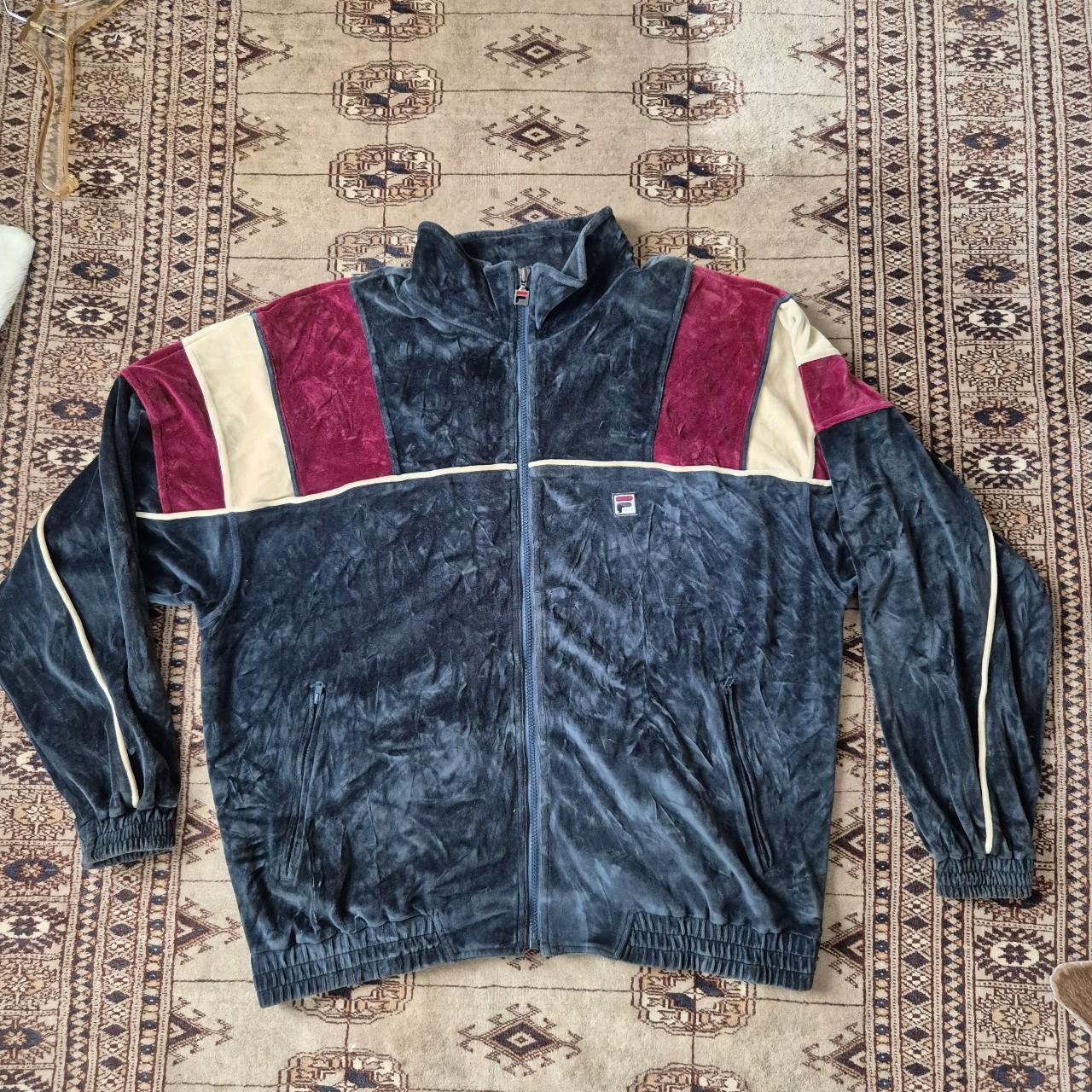 Fila jacket. Vintage, Velvet. Size L. Pickup Mt... | Depop