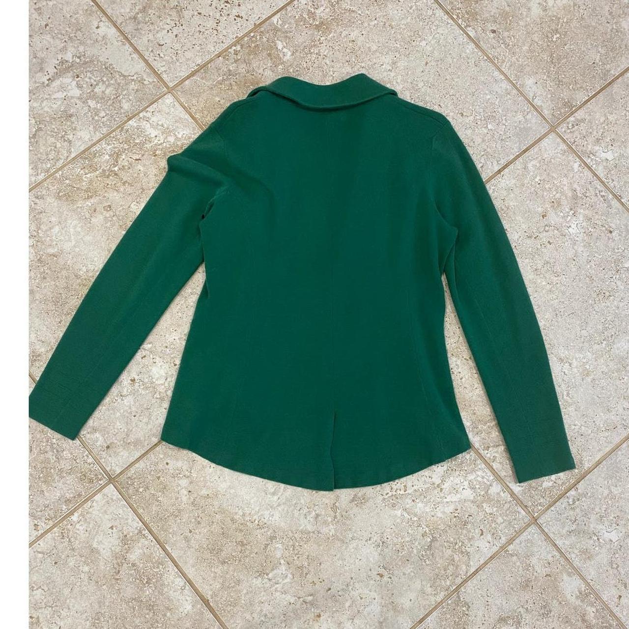 Gianni Bini Green wool blend Knit Blazer nautical... | Depop