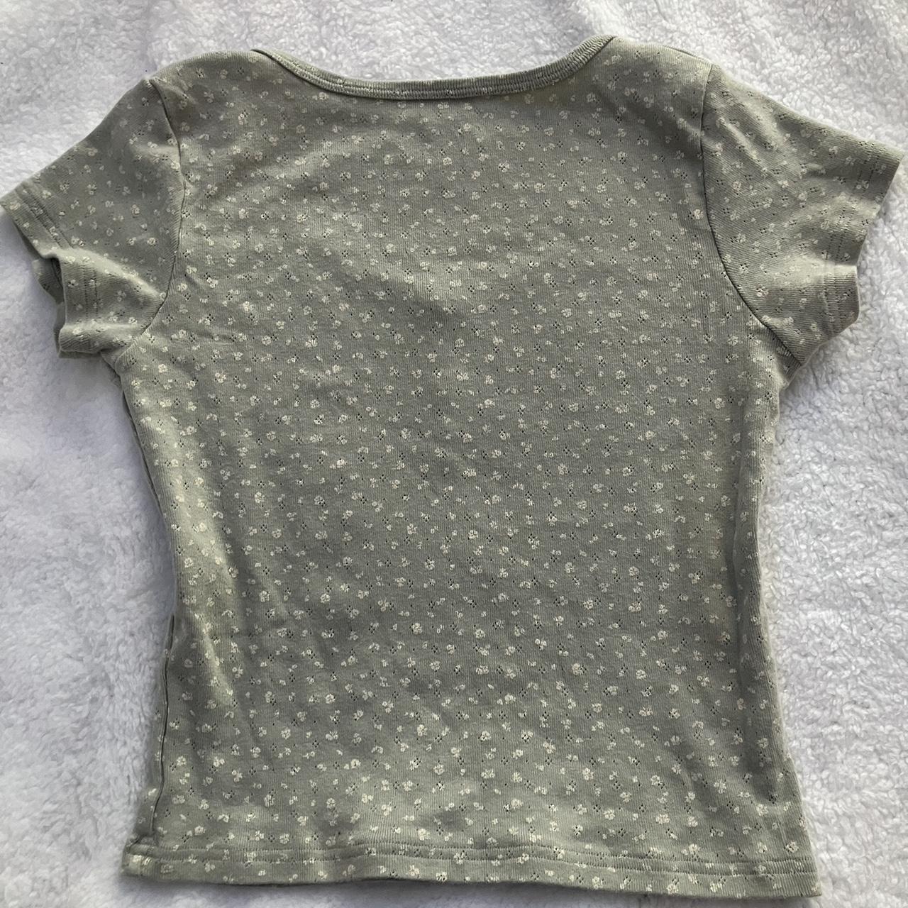 Light green button-up top #brandy | Depop