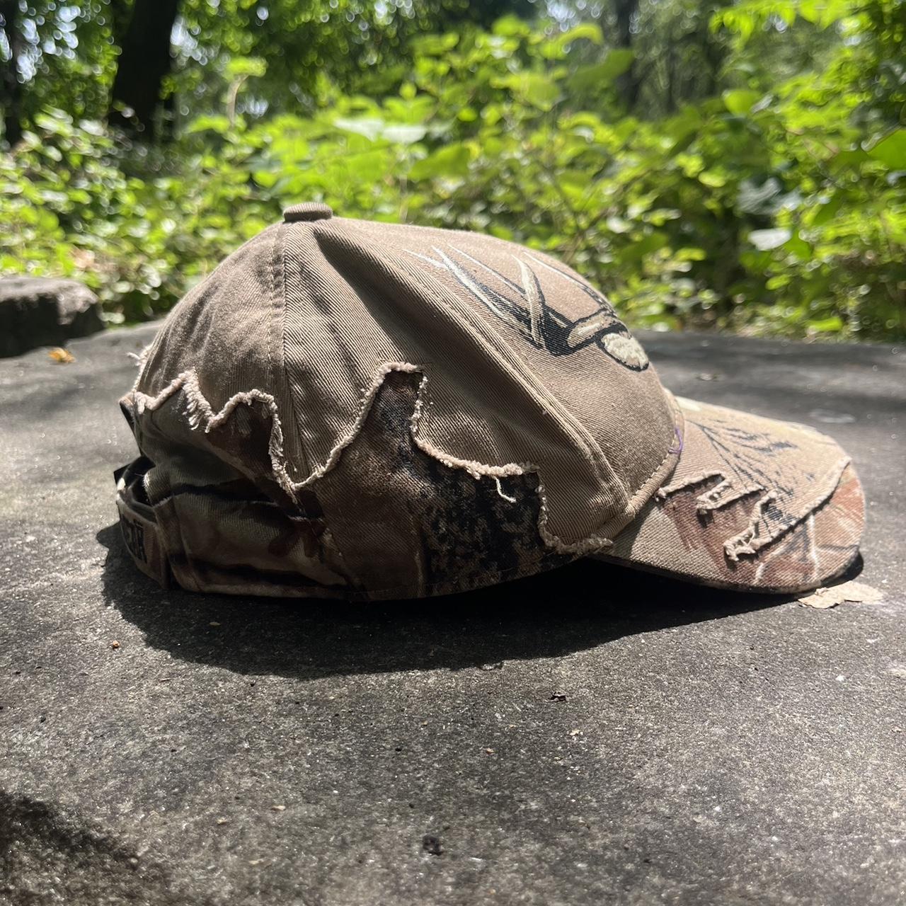 Tan and brown camo hat #hunting - Depop