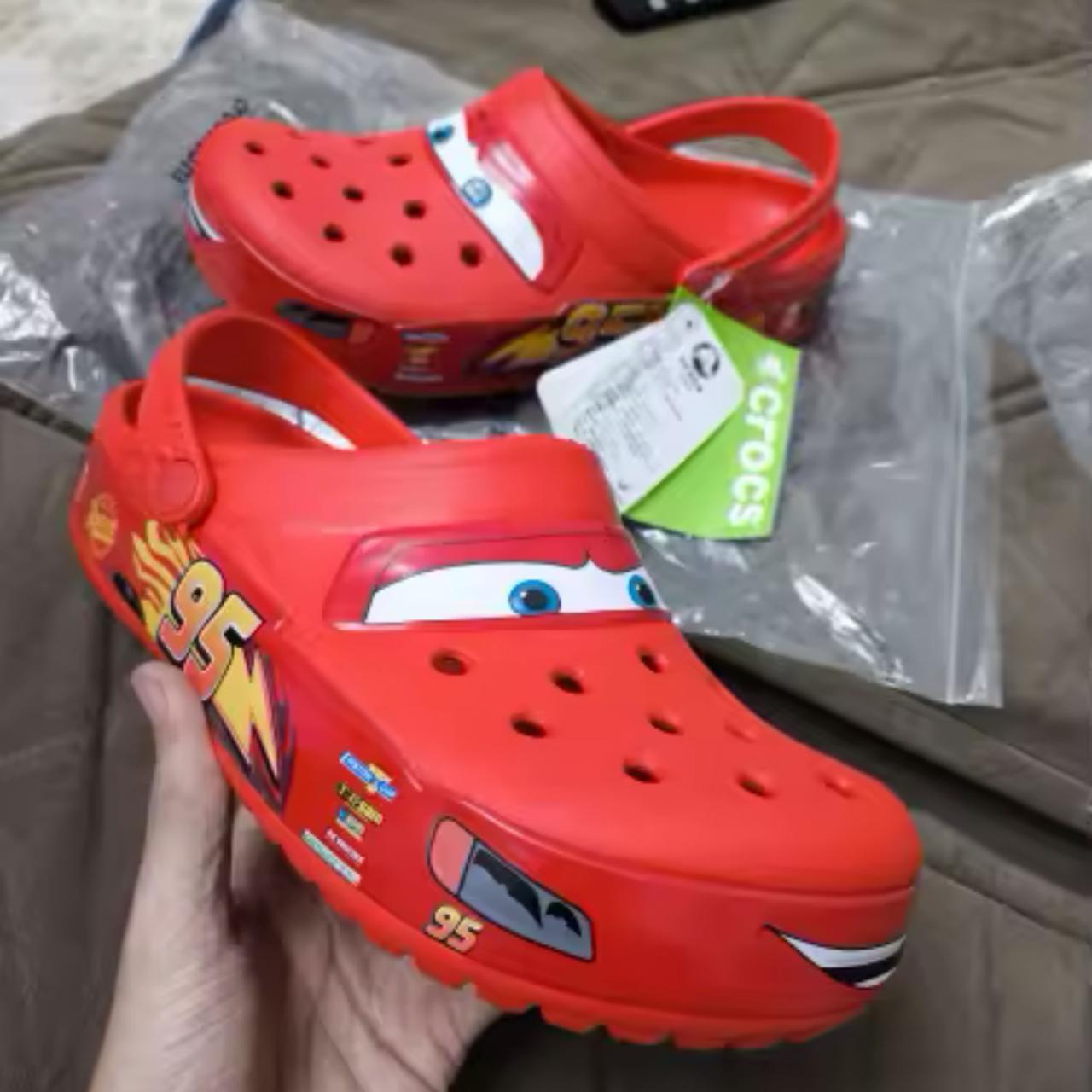 Lighting McQueen light up crocs Brand new They are... | Depop
